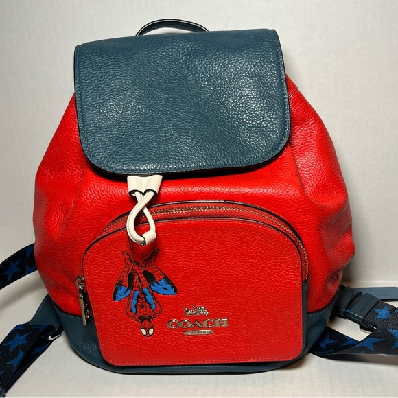 Coach | Bags | Coach Marvel Spider Man Backpack Blue Red Only Used Once ...